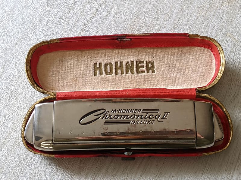 M. Hohner Chrominca Deluxe II C 12 Chromatic Harmonica Made | Reverb