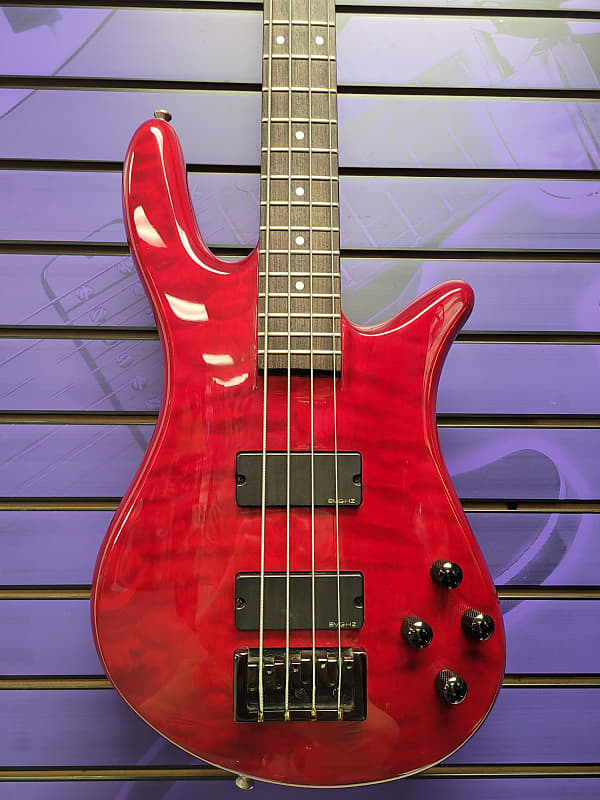 Spector NS 2000/4 1999-2003 neck-thru - Translucent Red | Reverb