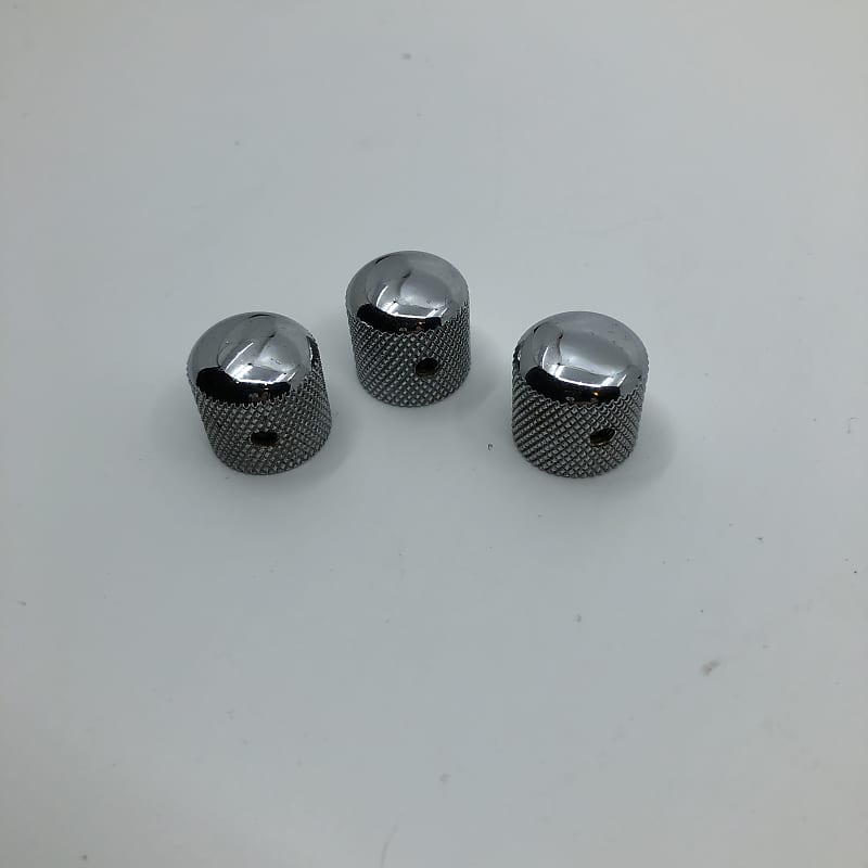 Ibanez Knurled Dome Knobs Set of 3 1983 Steel MIJ | Reverb