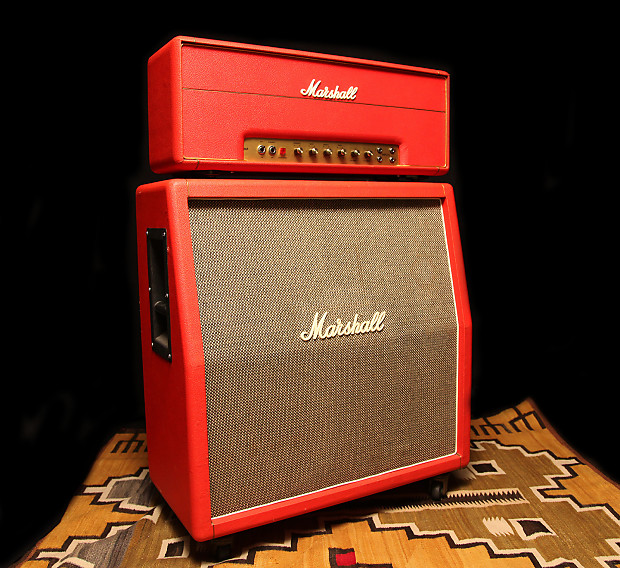 1973 Marshall JMP 50 Watt Halfstack "Red" | Reverb