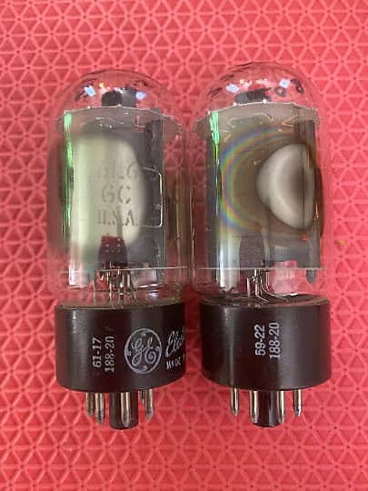 Matched Pair General Electric GE 6L6 6L6GC Vacuum Tubes | Reverb UK