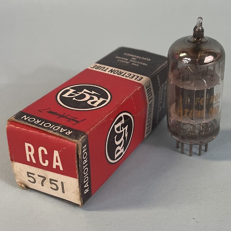 1962 RCA 5751 Vintage Black Plate 12AX7 ECC83 Replacement | Reverb