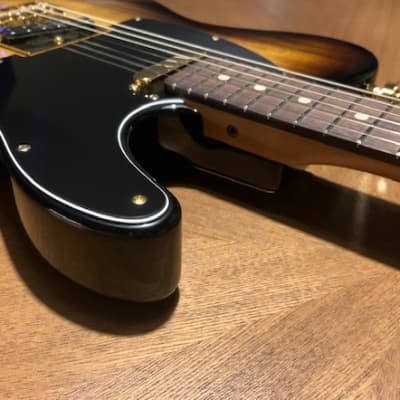 Warmoth Telecaster 2020 Chambered Korina Black-Brown-Yellow | Reverb