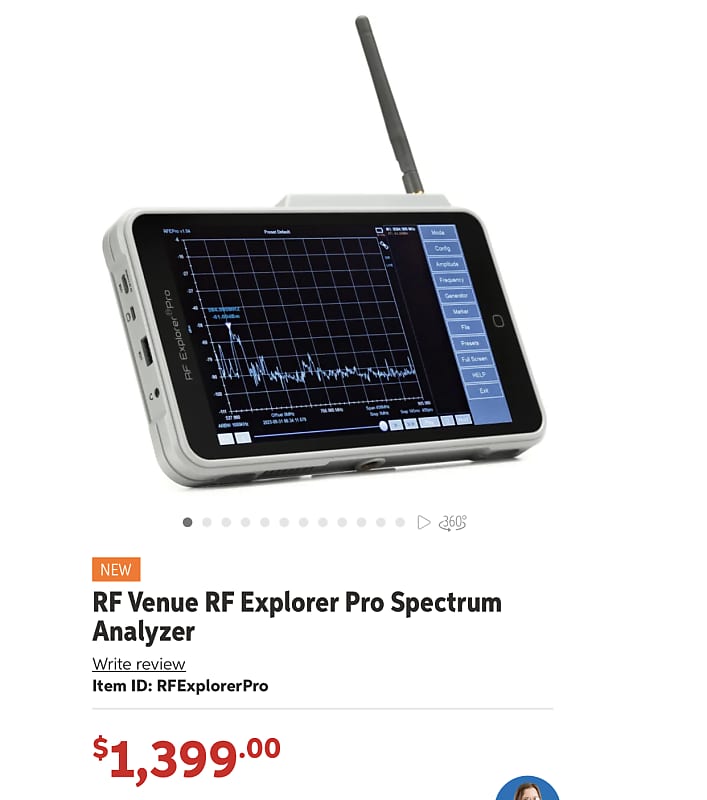 RFvenue RF Venue RF Explorer Pro Spectrum Analyzer 2024 | Reverb