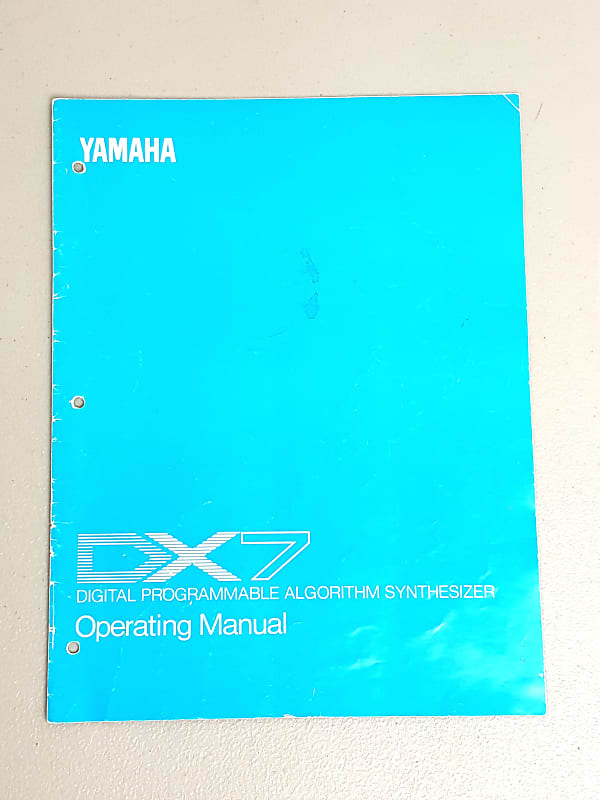 Yamaha DX7 DX-7 FM Synth - Original Owner's Operating Manual | Reverb