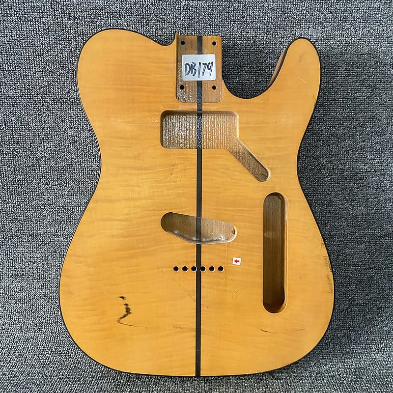 Tiger Maple Top Ash Wood Telecaster Tele Style Guitar Body | Reverb