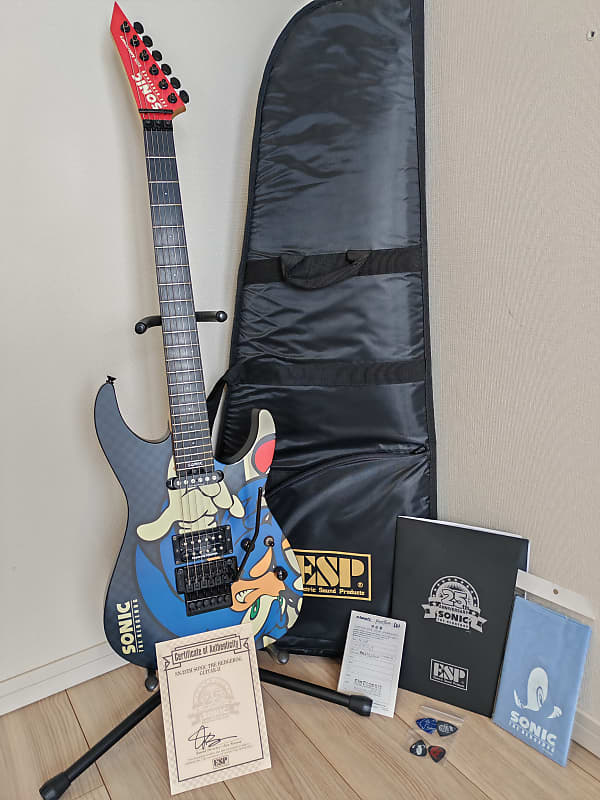 2016 ESP LTD SN-25th Sonic the Hedgehog Guitar-II - Full Set | Reverb