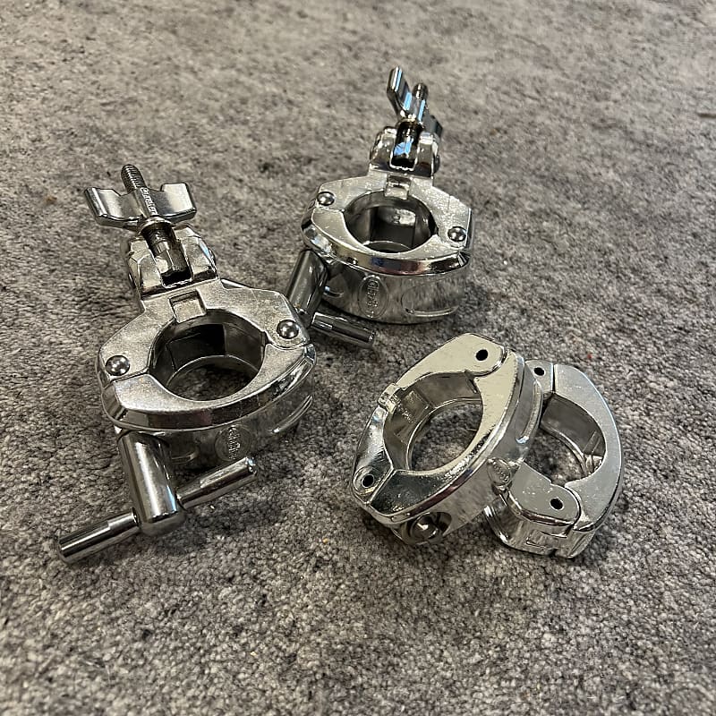 (2) Gibraltar Drum Rack Clamps + Mem Locks - Chrome | Reverb