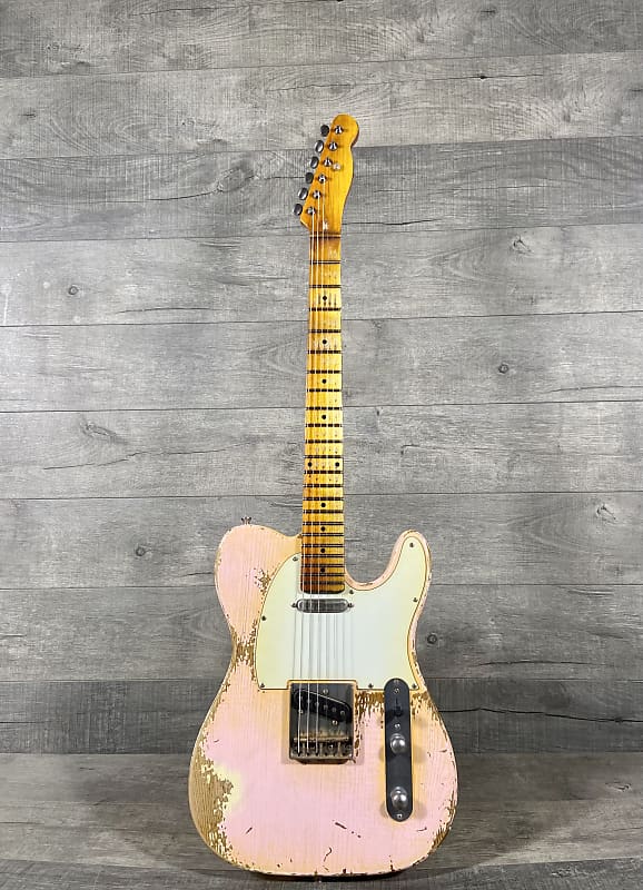 Custom Build 50s White Guard Telecaster 2024 - Shell Pink | Reverb