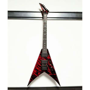 JACKSON CUSTOM King V Blood Splatter Electric Guitar | Reverb