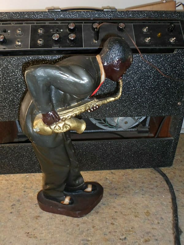 Vintage Jazz Band Saxophone Player Statue Sculpture Figurine | Reverb