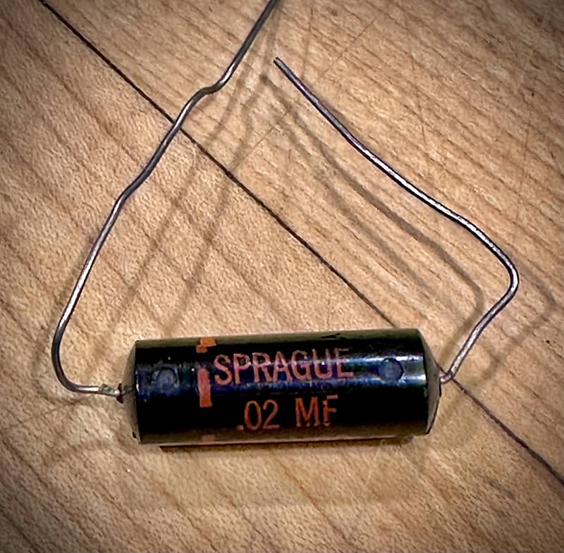 Vintage NOS Sprague Black Beauty Capacitor .02mfd 600v | Reverb