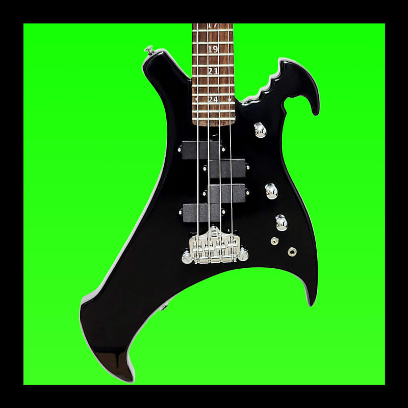 Polaris Black 4 String Electric Bass Guitar (Used) | Reverb