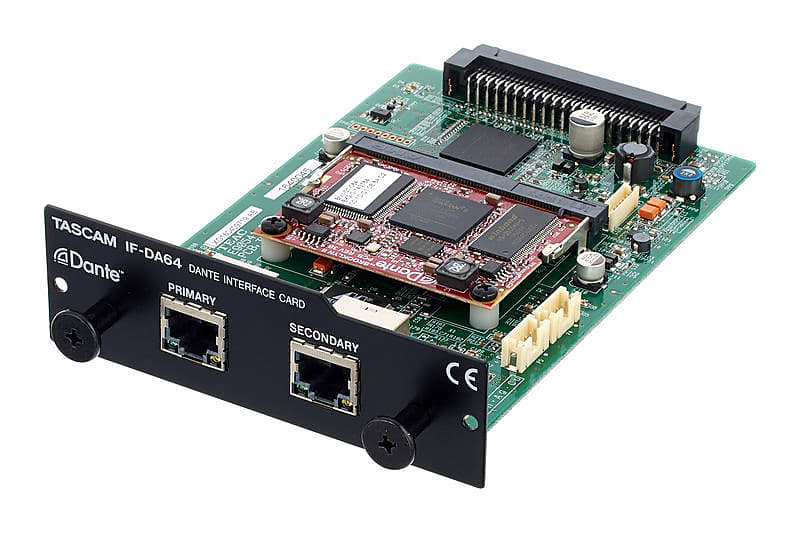 TASCAM IF-DA64 64-Channel Dante Interface Card for DA-6400 | Reverb