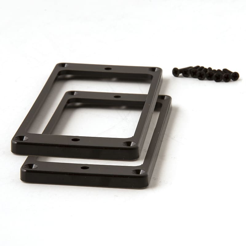 PRS Pre-2011 Core Humbucker Pickup Rings (2), Straight, Black | Reverb