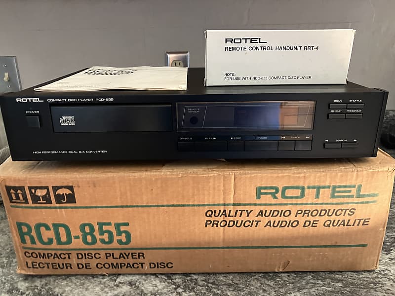 Rotel RCD-855 Compact Disc CD Player + Box +Remote +Like New | Reverb