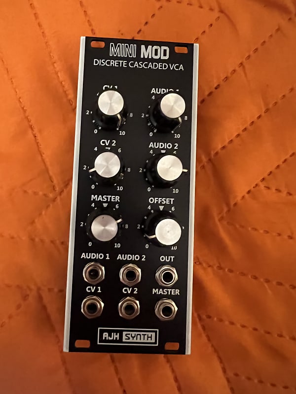 AJH Synth MiniMod Discrete Cascaded VCA and gain switch | Reverb
