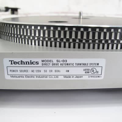 Technics SL-D3 Direct Drive Quartz Lock Auto Turntable Record | Reverb