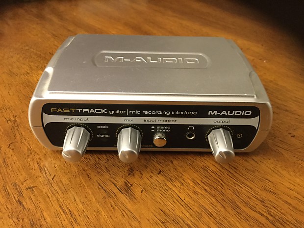 M-Audio Fast Track Guitar Mic Recording Interface USB Silver | Reverb