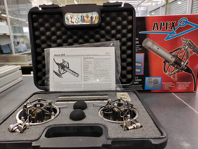 Apex 185 Matched-Pair Pencil Condenser Microphones 2010's - | Reverb