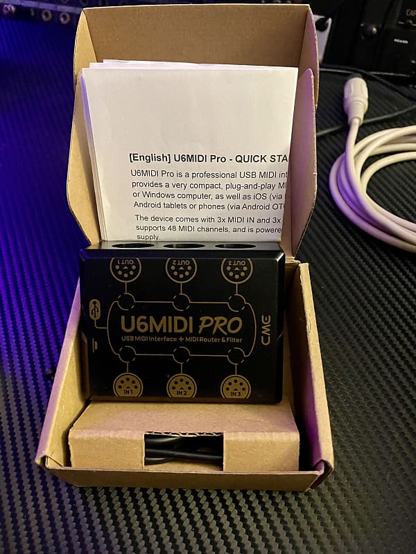 CME U6MIDI Pro USB-C MIDI Interface 2023 3 Input/3 Output | Reverb