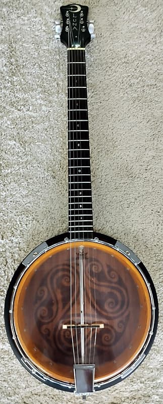 Luna Model BGB CEL 6, 6-String Acoustic Celtic Banjo with | Reverb