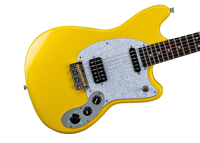 FLAMMA E1000 Yellow Electric Guitar with APP Controller | Reverb