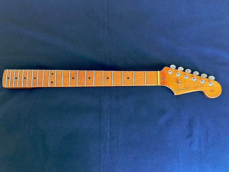 Musikraft Stratocaster Neck Quartersawn/Roasted Maple 2022 | Reverb