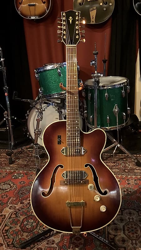 1960s Hofner 457/12 w/ gold P90s 12 String Electric | Reverb