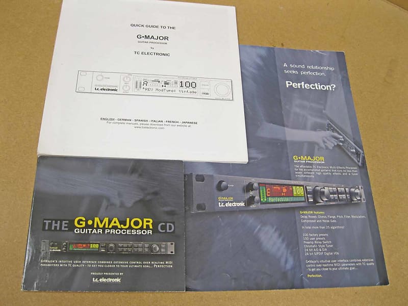 TC Electronic G-major CD and Quick Guide | Reverb