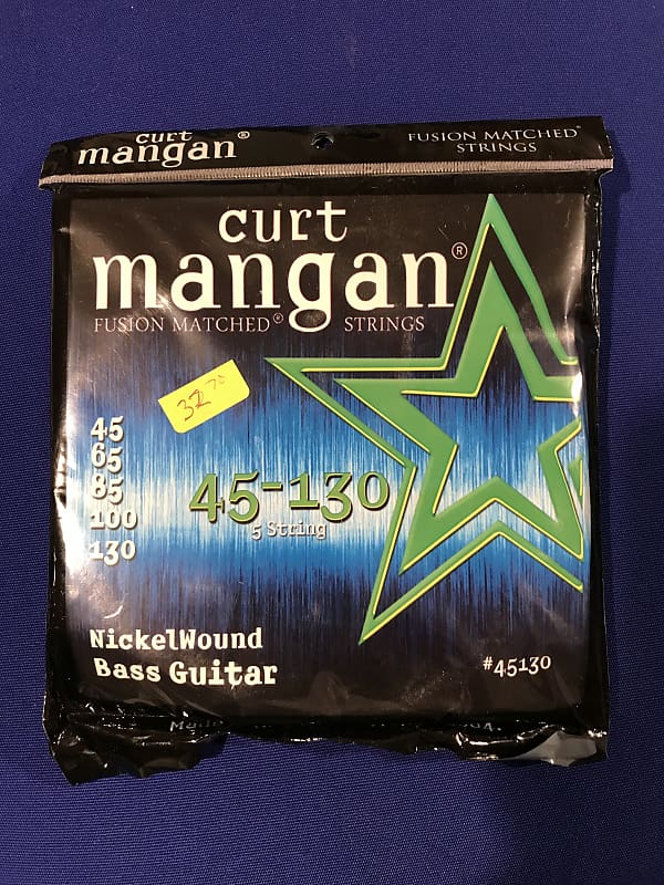 Curt Mangan 45130 Nickel Wound 5-string Bass Strings | Reverb
