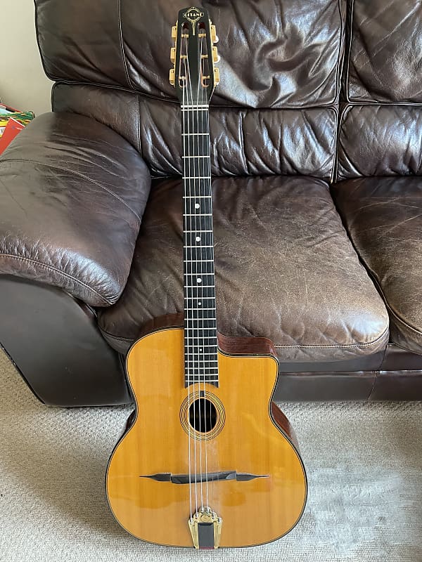 Gitane DG-255 with built in Biggertone pickup + hard case | Reverb