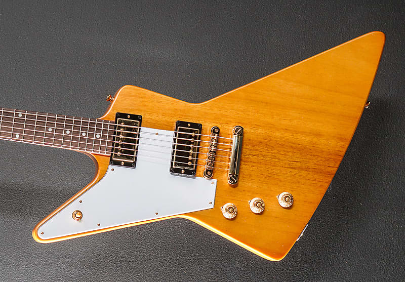 Epiphone 1958 Korina Explorer (White Pickguard) Left Hand - | Reverb