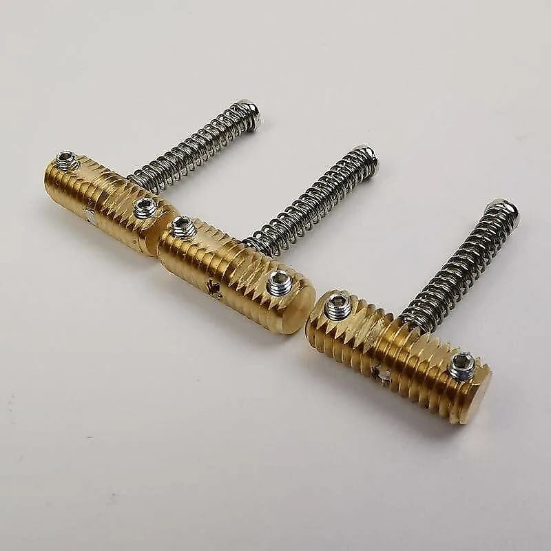 Tele Style Brass Guitar Vintage Bridge Threaded Saddles | Reverb