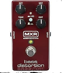 PEDALE EFFETTO PER BASSO DUNLOP MXR Bass Distortion - M85 | Reverb