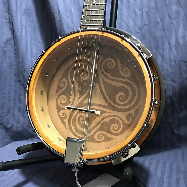 Luna Celtic 6 String Banjo Natural | Reverb