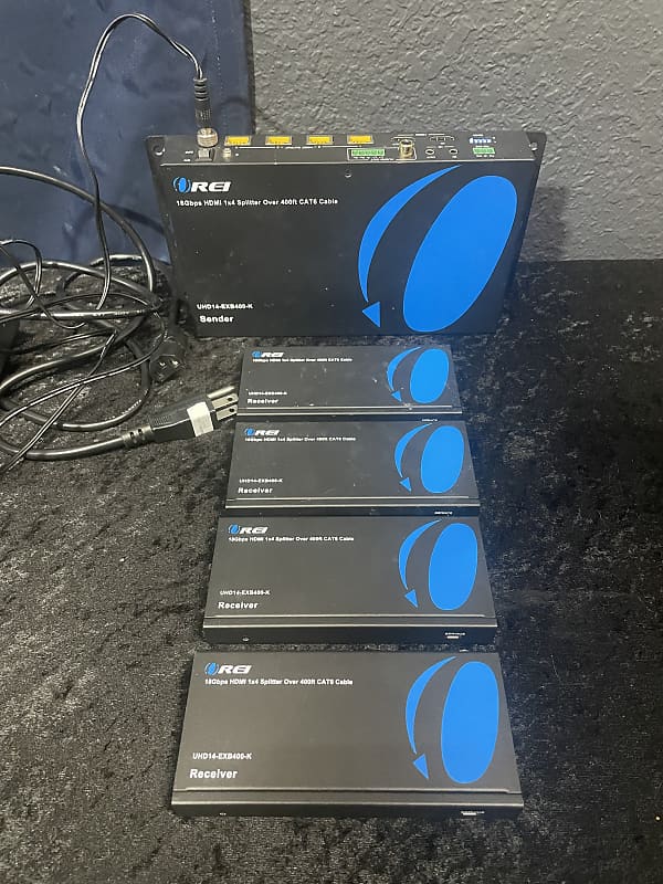 Orei 4K 1x4 HDMI Extender Splitter set | Reverb