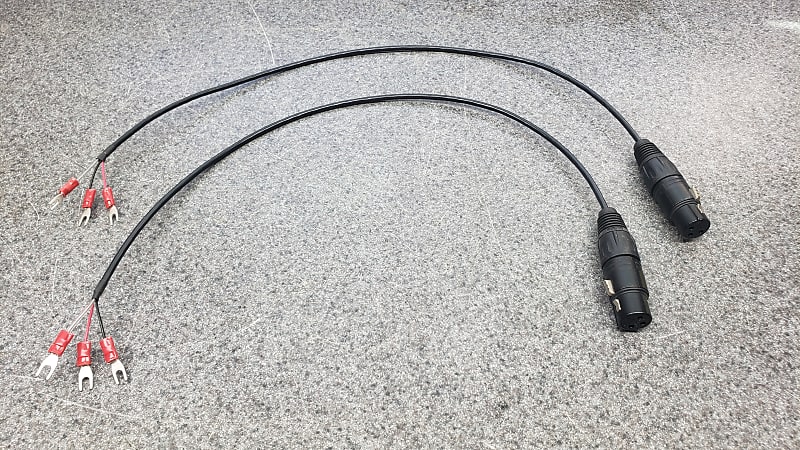 New Set of Spade Lugs to Female XLR Audio Cables | Reverb