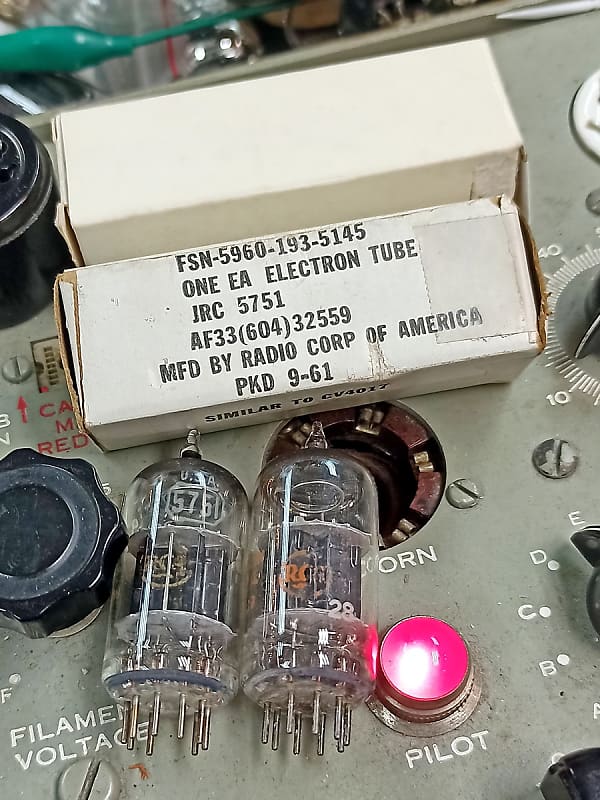 2 X 1961 RCA 5751 AUDIO AMPLIFIER TUBE REPLACE 12AX7 ECC83 | Reverb