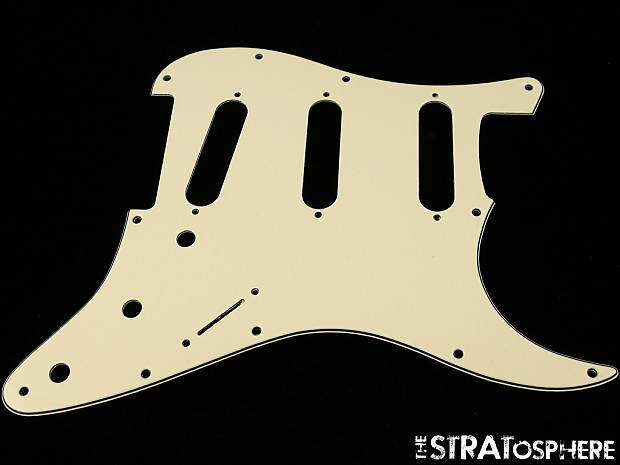 *NEW Stratocaster Strat Vintage Cream PICKGUARD 3 Ply for | Reverb