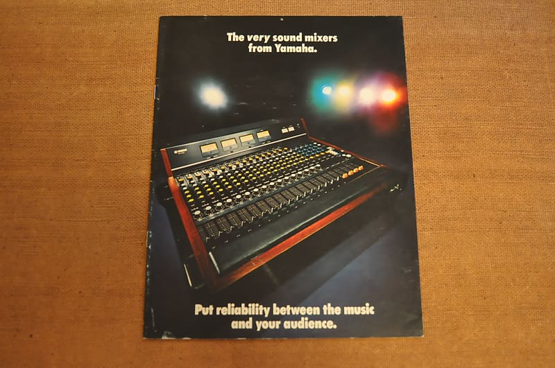 Yamaha sound mixers vintage catalog booklet brochure 1975 | Reverb