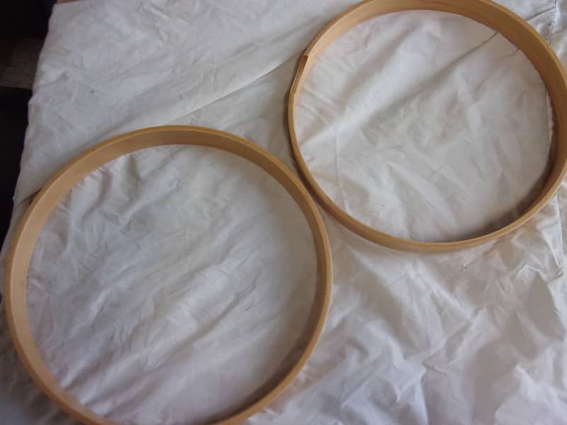 Lot of 2 New TAMA 14" Wood Bass Drum Rims / Hoops from Club | Reverb