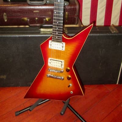 1985 Gibson Custom Shop Edition XPL Explorer Flamed Sunburst | Reverb