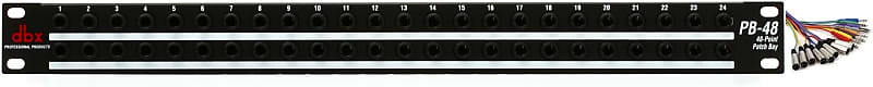 dbx PB-48 48-point 1/4 inch TRS Balanced Patchbay Bundle with | Reverb
