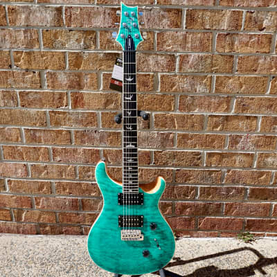 PRS SE Custom 24 Quilt Turquoise | Reverb