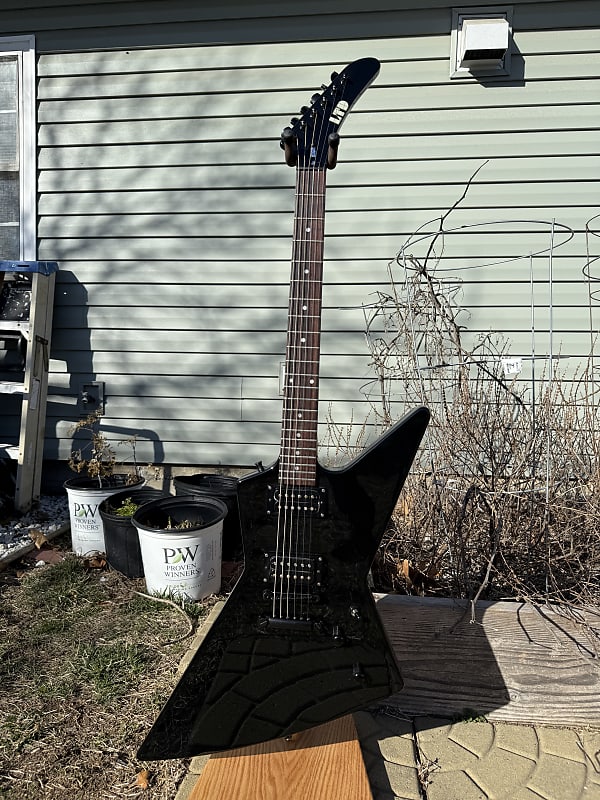 ESP LTD EXP-200 1997 2 Dot - Black | Reverb Canada