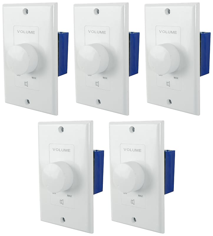 5 Rockville VOL70200 White 200w 70v Wall Volume Controls Zone | Reverb