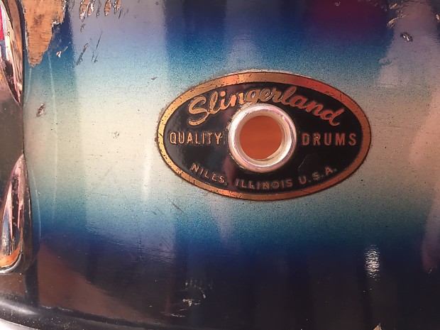 Slingerland Duco 1961 Duco Blue and silver | Reverb