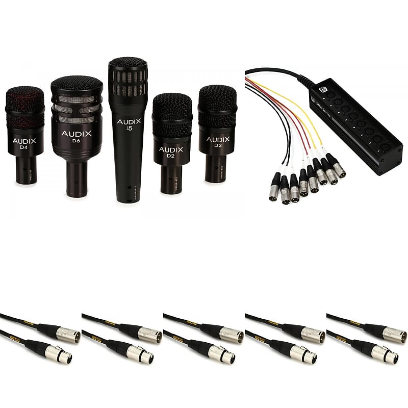 Audix DP5A Drum Bundle with Snake and Cables | Reverb