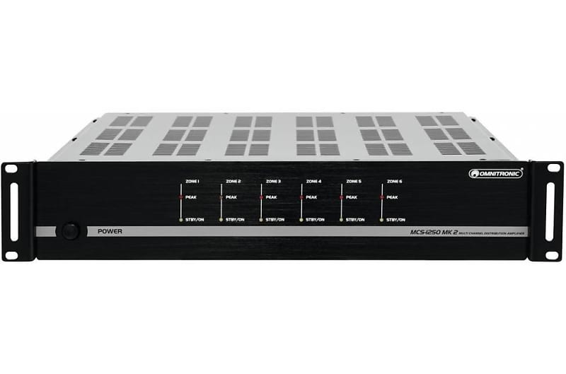 OMNITRONIC MCS-1250 MK2 Amplificatore audio a 6 zone | Reverb